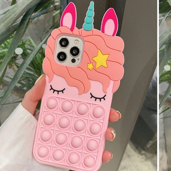 Cell Phones & Accessories | Unicorn Push Pop Bubble Fidget Case For ...